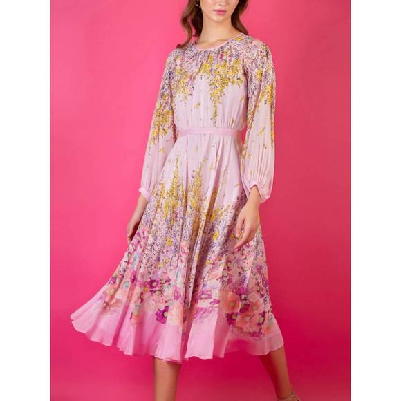 JESSIE LIU | Dresses | New Jessie Liu Engineered Floral Print Dress In ...
